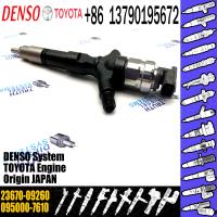 China Brand New Common Rail Fuel Injector 095000-7610 23670-09260 For Toyota for sale