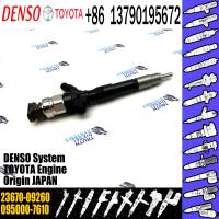 China Brand New Common Rail Fuel Injector 095000-7610 23670-09260 For Toyota for sale