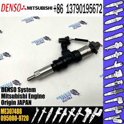 China Genuine new engine diesel common rail injector assy 095000-9720 095000-9722 ME307488 for Mitsubishi 6M60 for sale