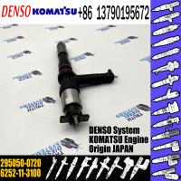 China China made cheap diesel injector 295050-0720 For Komatsu 6252-11-3100 6252113100 for sale