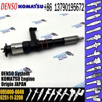 China For KOMATSU SAA6D125E-5 6251-11-3200 6251-11-3201 Common Rail Fuel Injector 095000-6640 for sale