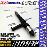 China For KOMATSU SAA6D125E-5 6251-11-3200 6251-11-3201 Common Rail Fuel Injector 095000-6640 for sale