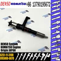 China Excavator PC400-8 PC450-8 Excavator Engine Fuel Injector 095000-6070 6251-11-3100 for sale