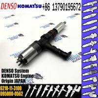 China 6D140 Engine Injector 095000-0562 For 6218-11-3100 PC750-6 PC600-8 PC800-6 for sale
