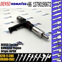 China 6D140 Engine Injector 095000-0562 For 6218-11-3100 PC750-6 PC600-8 PC800-6 for sale