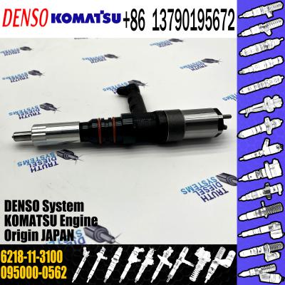 China 6D140 Engine Injector 095000-0562 For 6218-11-3100 PC750-6 PC600-8 PC800-6 for sale