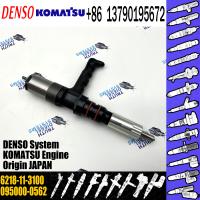 China 6D140 Engine Injector 095000-0562 For 6218-11-3100 PC750-6 PC600-8 PC800-6 for sale