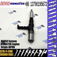 China 6D140 Engine Injector 095000-0562 For 6218-11-3100 PC750-6 PC600-8 PC800-6 for sale