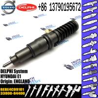 China Common Rail injector 33800-84400 33800-84410 3380084400 BEBE4C09101 For Hyundai Truck D6CB Diesel Engine for sale