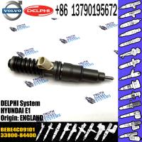 China Common Rail injector 33800-84400 33800-84410 3380084400 BEBE4C09101 For Hyundai Truck D6CB Diesel Engine for sale