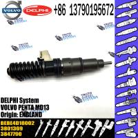 China High Quality 4 pin Diesel Fuel Injector 3801369 Common Rail Injector BEBE4D18002 For VOL Truck PENTA MD13 for sale
