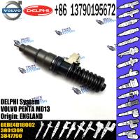 China High Quality 4 pin Diesel Fuel Injector 3801369 Common Rail Injector BEBE4D18002 For VOL Truck PENTA MD13 for sale