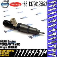 China High Quality 4 pin Diesel Fuel Injector 3801369 Common Rail Injector BEBE4D18002 For VOL Truck PENTA MD13 for sale