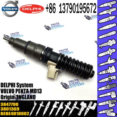 China High Quality 4 pin Diesel Fuel Injector 3801369 Common Rail Injector BEBE4D18002 For VOL Truck PENTA MD13 for sale