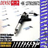 China Common rail fuel injector 095000-6581, 095000-6582, 095000-6583 for HINO J08E 330PS 23670-E0320, for sale