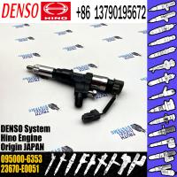 China Genuine common rail fuel injector 095000-6353 for HINO J05E 236730-E0051 for sale