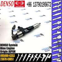 China Genuine common rail fuel injector 095000-6353 for HINO J05E 236730-E0051 for sale