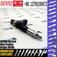 China Genuine common rail fuel injector 095000-6353 for HINO J05E 236730-E0051 for sale