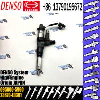 China New Diesel Common Rail Injector 095000-5960 For HINO 23670-E0300 23670-E0301 for sale