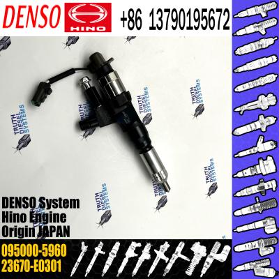 China New Diesel Common Rail Injector 095000-5960 For HINO 23670-E0300 23670-E0301 for sale