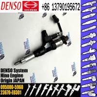 China New Diesel Common Rail Injector 095000-5960 For HINO 23670-E0300 23670-E0301 for sale
