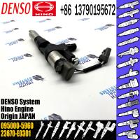 China New Diesel Common Rail Injector 095000-5960 For HINO 23670-E0300 23670-E0301 for sale