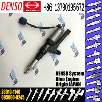 China Common Rail Injector petrol fuel injector 095000-0245 or HINO K13C 23910-1145 23910-1146 for sale