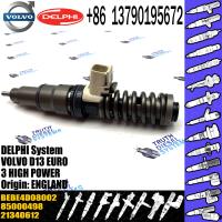 China D13 Engine 4 pins Diesel Fuel Injector BEBE4D08002 For VOL Truck 20584346 85000498 for sale