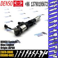 China 095000-6602 Diesel Fuel Injector 23670-E0040 For HINO J08C J08E for sale