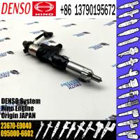 China 095000-6602 Diesel Fuel Injector 23670-E0040 For HINO J08C J08E for sale