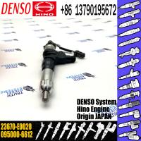 China 0950006612 DENSO Diesel Injector 23670-E0020 For HINO Engine for sale