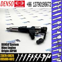 China 0950006612 DENSO Diesel Injector 23670-E0020 For HINO Engine for sale
