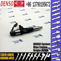 China 0950006612 DENSO Diesel Injector 23670-E0020 For HINO Engine for sale