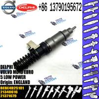 China 4 PINS fuel injector 3801469 BEBE4D25001 BEBE4D25101 for VOL MD13 EURO 5 LOW POWER for sale