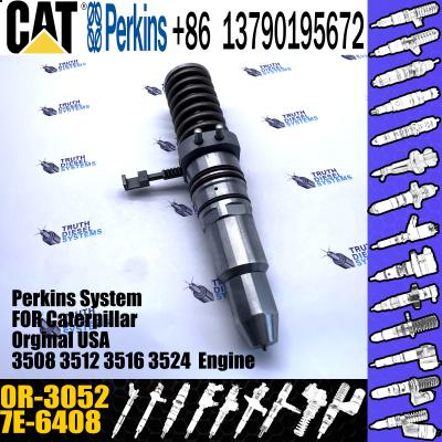 China 7E-6408 for cat 3512 3516 3508 engine excavator fuel injector 7E-6408 diesel fuel injector 0R-3052 for sale