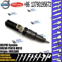 China High Quality 4 pin Diesel Fuel Injector 3801369 Common Rail Injector BEBE4D18002 For VOL Truck PENTA MD13 for sale