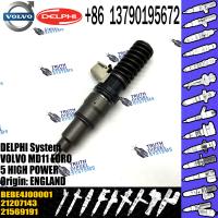 China diesel fuel injector 21569191 21207143 7421207143 21582103 for VOL TRUCKS D11C common rail injector 21569191 for sale