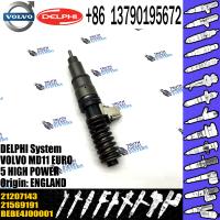China diesel fuel injector 21569191 21207143 7421207143 21582103 for VOL TRUCKS D11C common rail injector 21569191 for sale