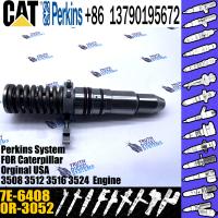 China 7E-6408 for cat 3512 3516 3508 engine excavator fuel injector 7E-6408 diesel fuel injector 0R-3052 for sale