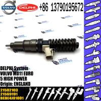 China diesel fuel injector 21569191 21207143 7421207143 21582103 for VOL TRUCKS D11C common rail injector 21569191 BEBE4J000 for sale