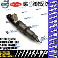 China diesel fuel injector 21569191 21207143 7421207143 21582103 for VOL TRUCKS D11C common rail injector 21569191 BEBE4J000 for sale