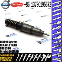China Diesel Fuel Injector 21644596 7421582094 7421644596 21582094 21644596 85003948 BEBE4D35001 For  11LTR EURO3 LO for sale