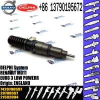 China Diesel Fuel Injector 21644596 5001867216 7420708597 20708597 BEBE4D04001 For  MD11 EURO 3 LOW POWER for sale