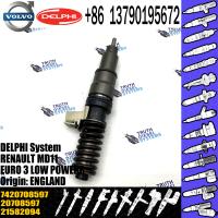 China Diesel Fuel Injector 21644596 5001867216 7420708597 20708597 BEBE4D04001 For  MD11 EURO 3 LOW POWER for sale