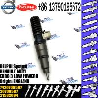 China Diesel Fuel Injector 21644596 5001867216 7420708597 20708597 BEBE4D04001 For  MD11 EURO 3 LOW POWER for sale
