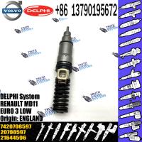 China Diesel Fuel Injector 21582094 5001867216 7420708597 20708597 BEBE4D04001 For  MD11 EURO 3 LOW POWER for sale
