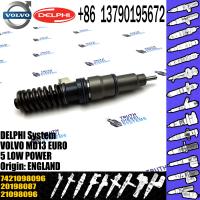 China Diesel Fuel Injector 21098096 7421098096 7421340616 20198087 85003268 E3.18 for VOL MD13 EURO 5 LOW POWER for sale