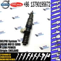 China BEBE4D24003 High quality common rail diesel fuel injector 21340613 For VOL E3 EUI MD13 for sale