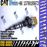 China JISION Excavator Fuel Injector 128-6601 198-6605 for Excavator Engine 3126 3126B for sale