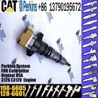 China JISION Excavator Fuel Injector 128-6601 198-6605 for Excavator Engine 3126 3126B for sale
